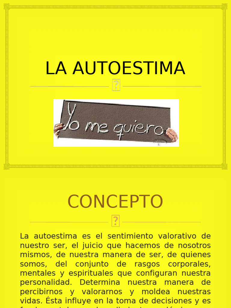 Sesión 1-2 Autoestima y Autoconocimiento | PDF