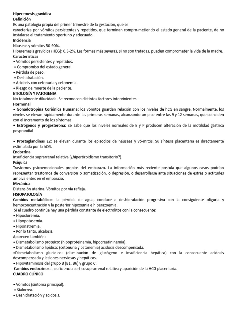 Hiperemesis Grav Dica | PDF