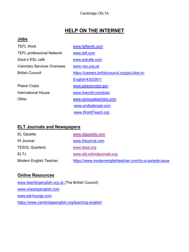 HO5 Help On The Internet | PDF