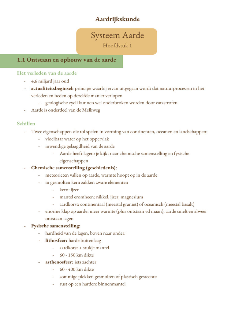 AK Systeem Aarde | PDF