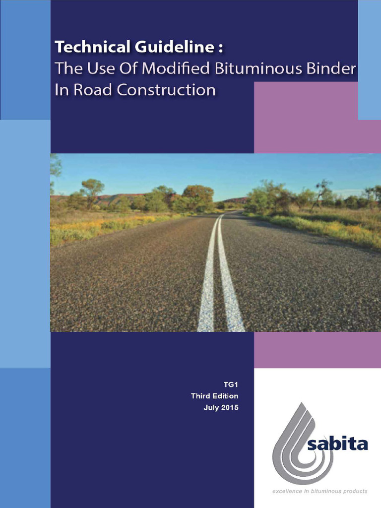 TG1-2015_Use of modified bituminous binder in road construction | PDF