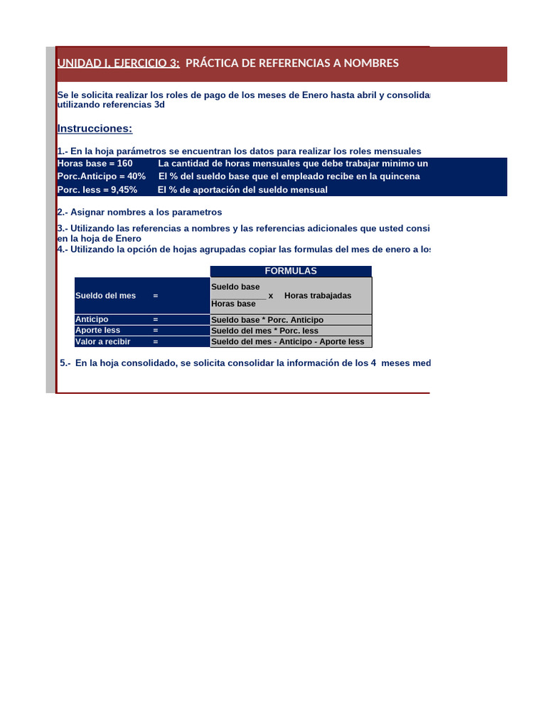 3 Ejercicio (Referencias a Nombres) | PDF