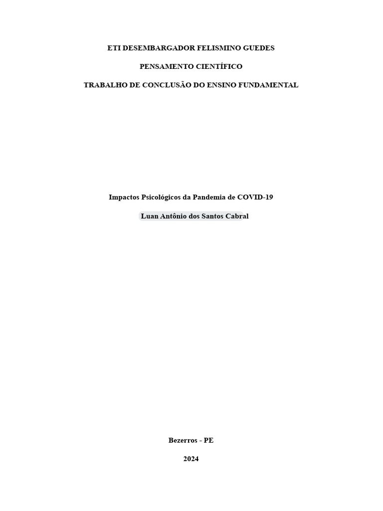 Exemplo de TCF | PDF