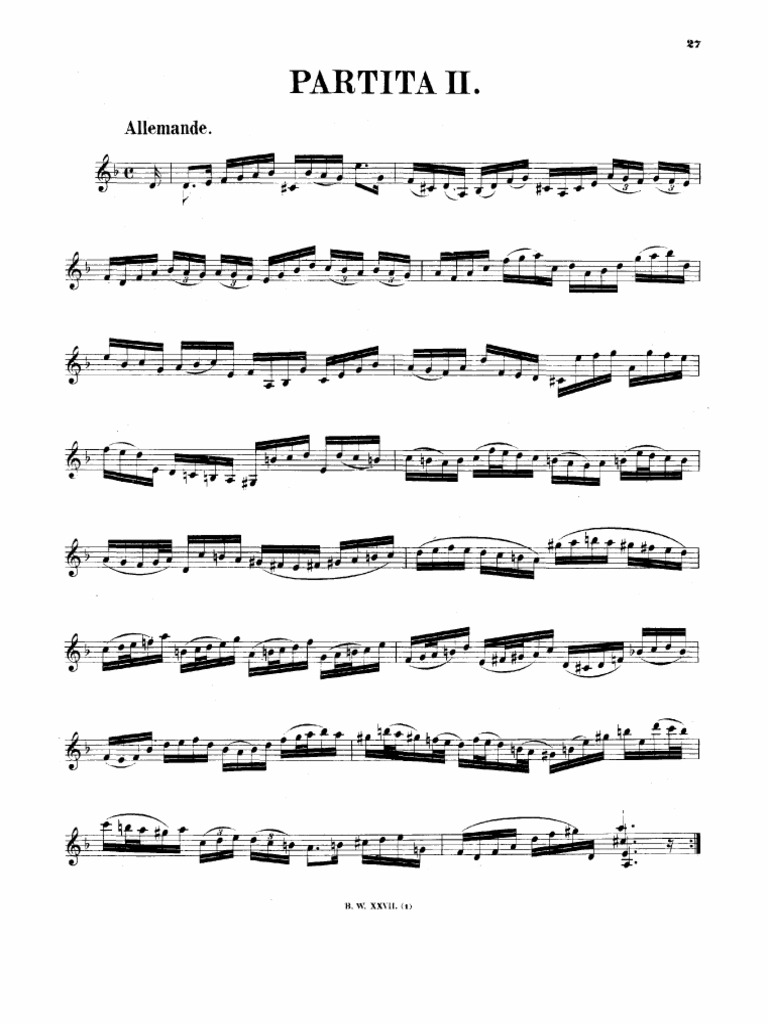 D Minor Violin Partita | PDF