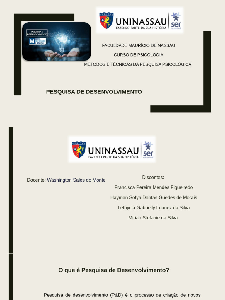 Pesquisa e Desenvolvimento | PDF
