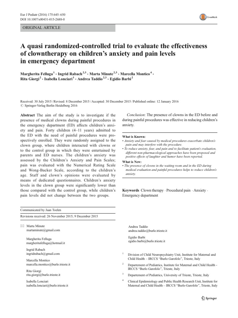A Quasi Randomized Controlled Trial To Evaluate The Effectiveness Of