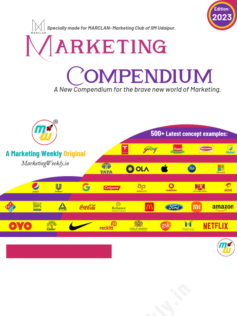 Marketing Compendium 2023 IIM Udaipur | PDF