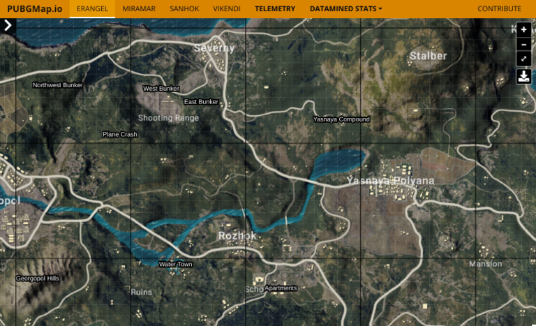 PUBG Interactive Map - Erangel | PDF