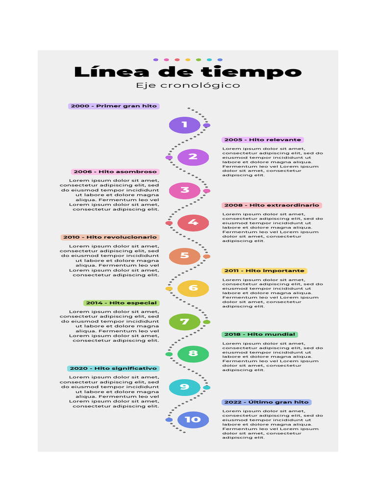 Infografía Cronológica Línea de Tiempo Timeline Sencillo Moderno Multicolor - 20240909 - 180605 ...