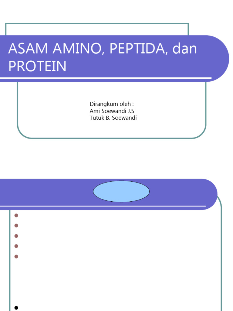 02b - Minggu II-Asam Amino Dan Protein-Biokimia | PDF