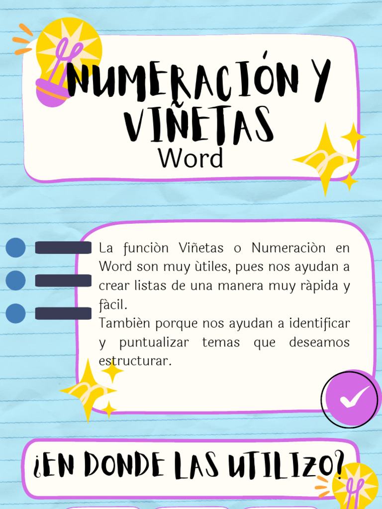 Numeración y Viñetas | PDF