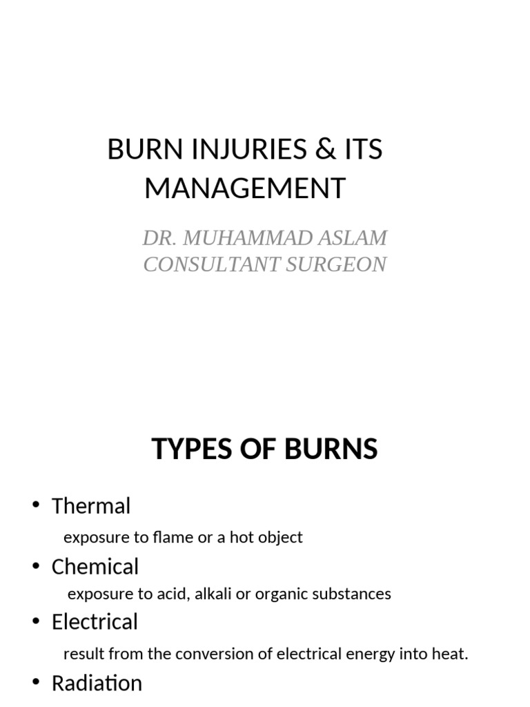 Burn Injuries | PDF
