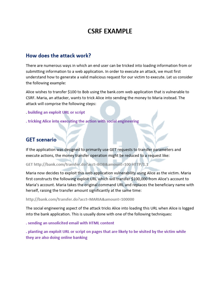 CSRF example(1)(1) | PDF