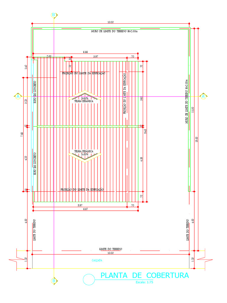 Meu Primeiro Orcamento - Arquitetura Planta Coberta | PDF