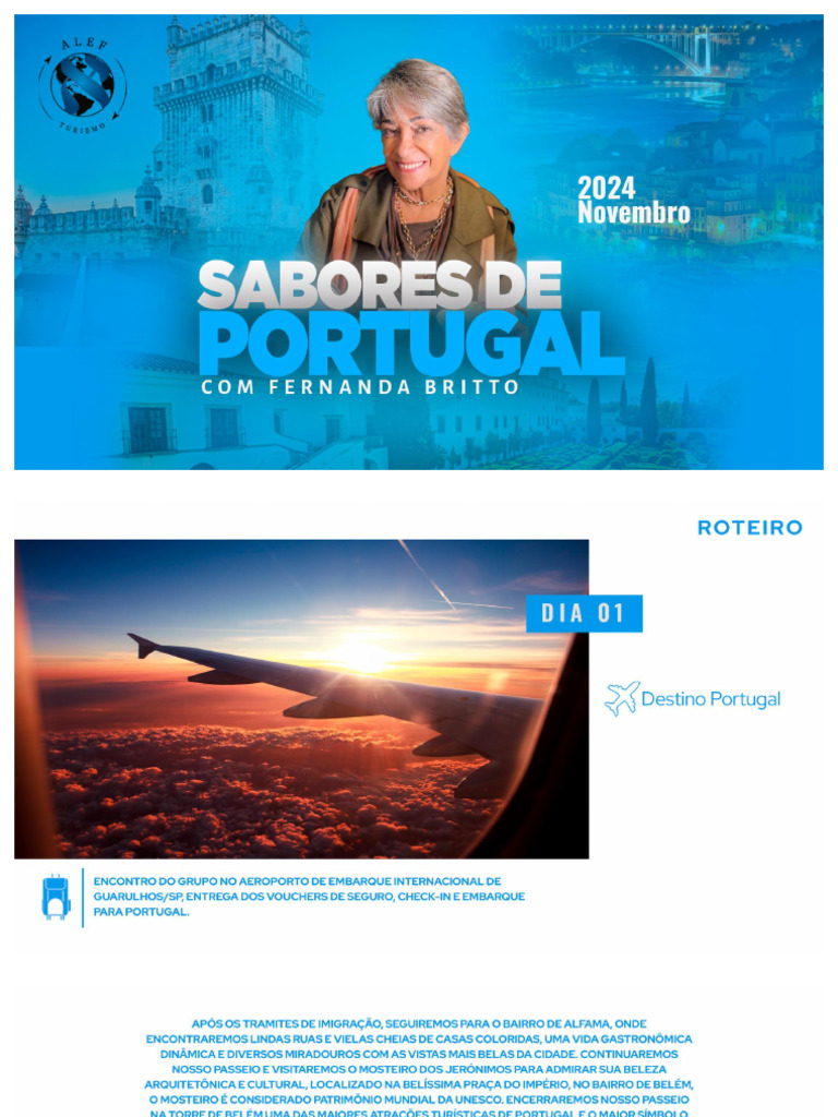 Roteiro Sabores de Portugal - Nov.2024 (Interativo) | PDF
