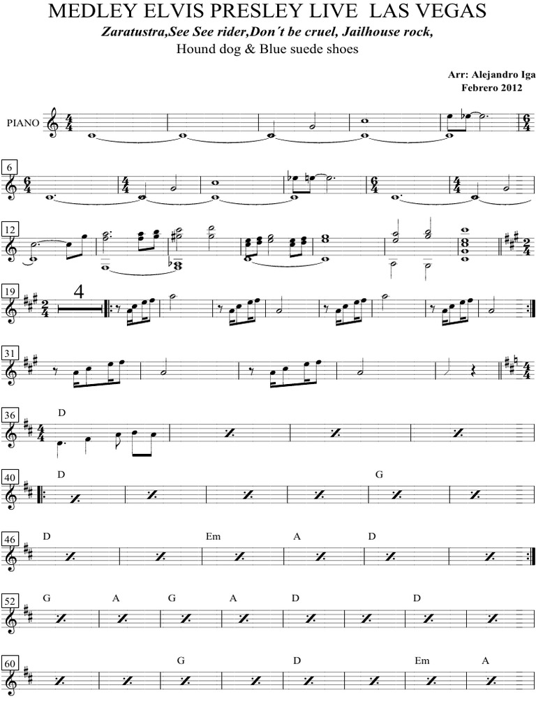 177 ELVIS MEDLEY Mix | PDF