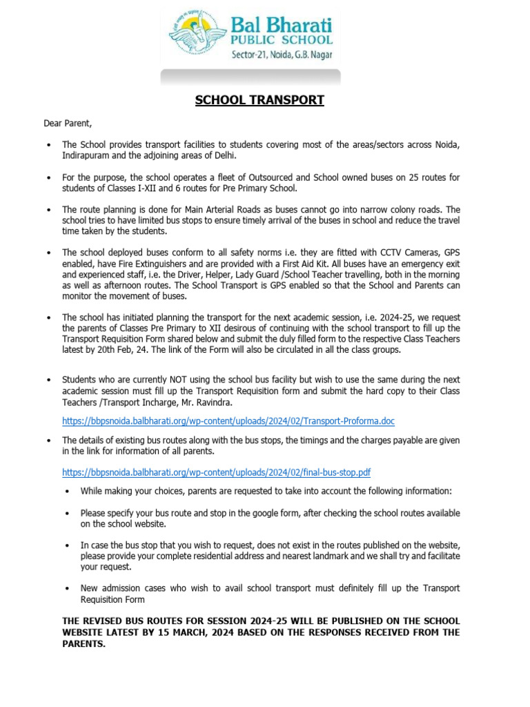 School Transport | PDF | Bus | School Bus
