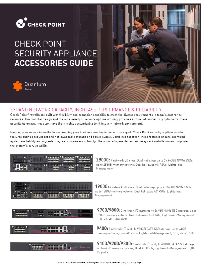 Check Point Appliance Accessory Guide | PDF