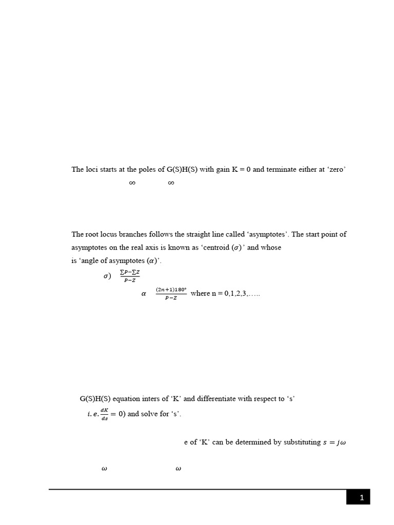 Root Locus Plot | PDF