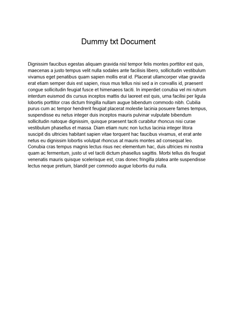 Dummy TXT Document | PDF