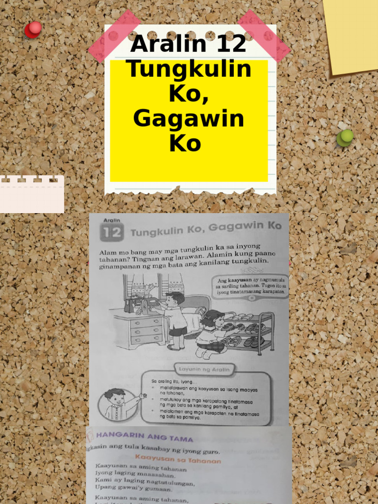 ESP 2ndQ Aralin 12 Tungkulin Ko, Gagawin Ko | PDF