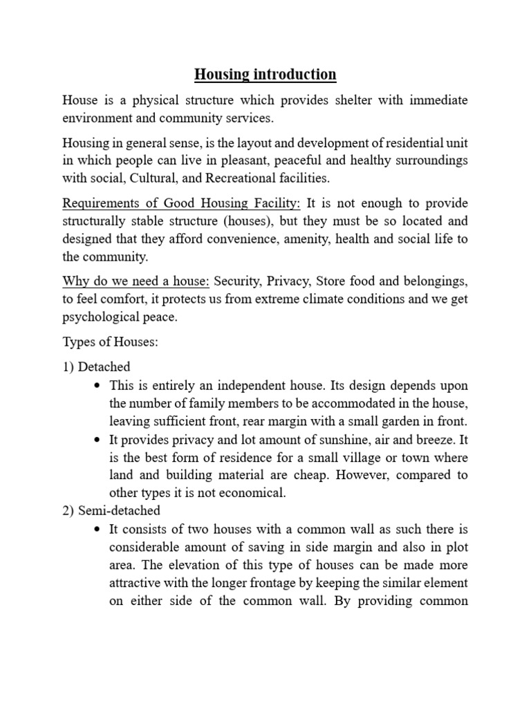 Housing Mids | PDF