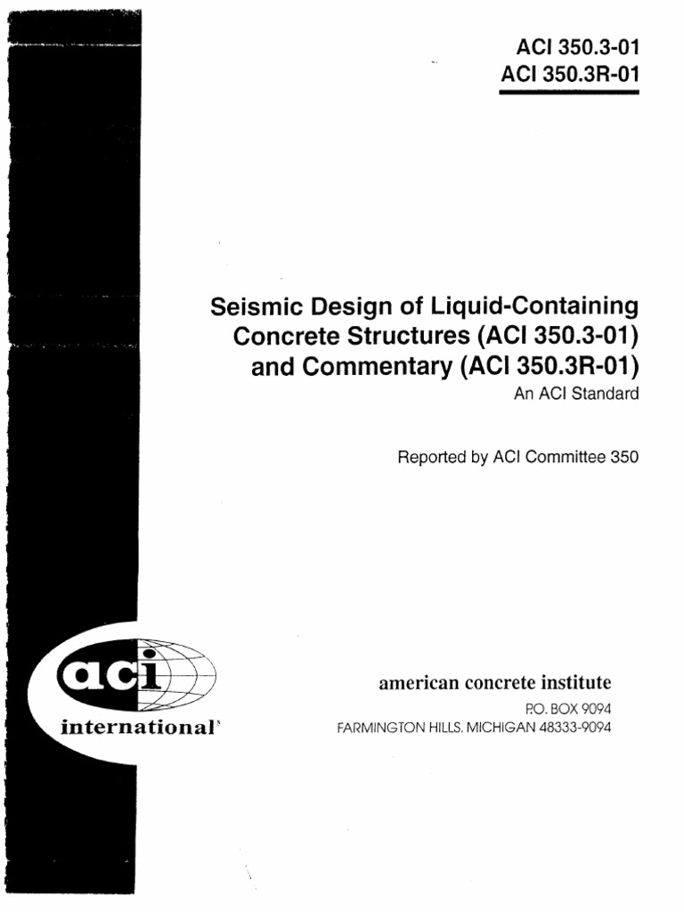 ACI 350-3-01A | PDF