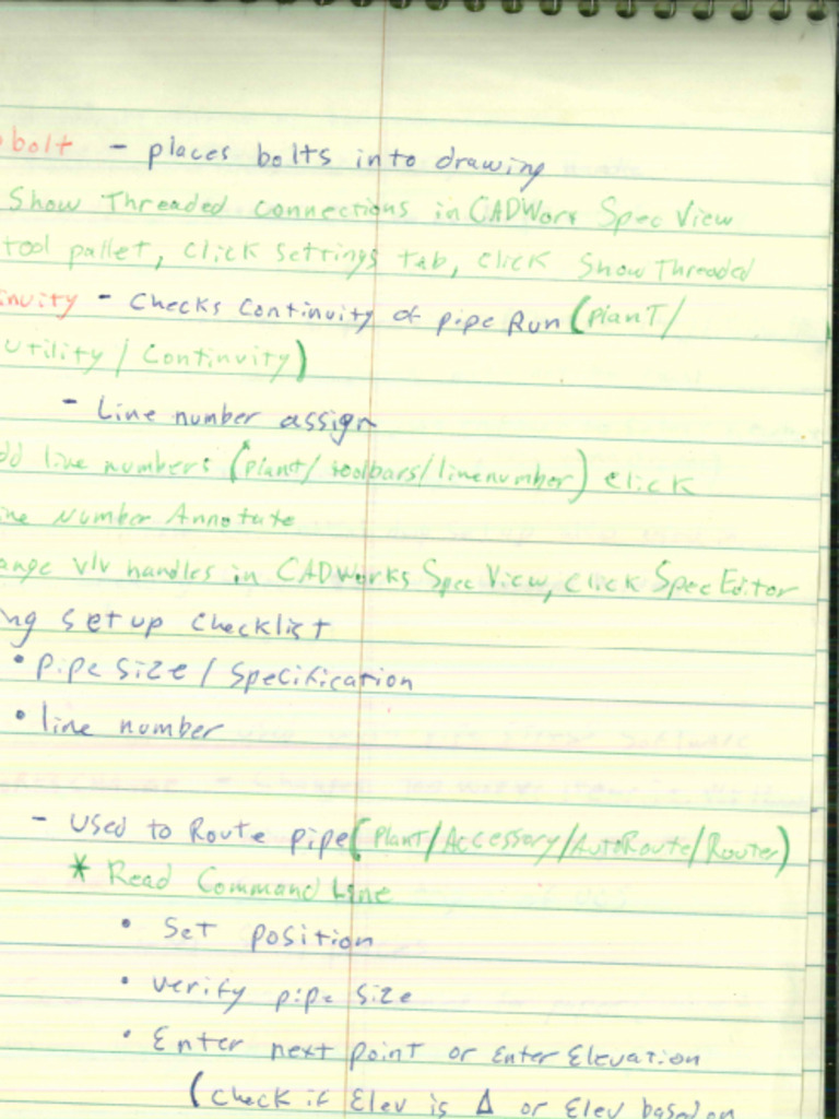 Rons-AutoCAD-CADWorx-Command-List 1 | PDF