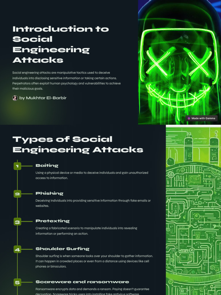 Introduction To Social Engineering Attacks | PDF