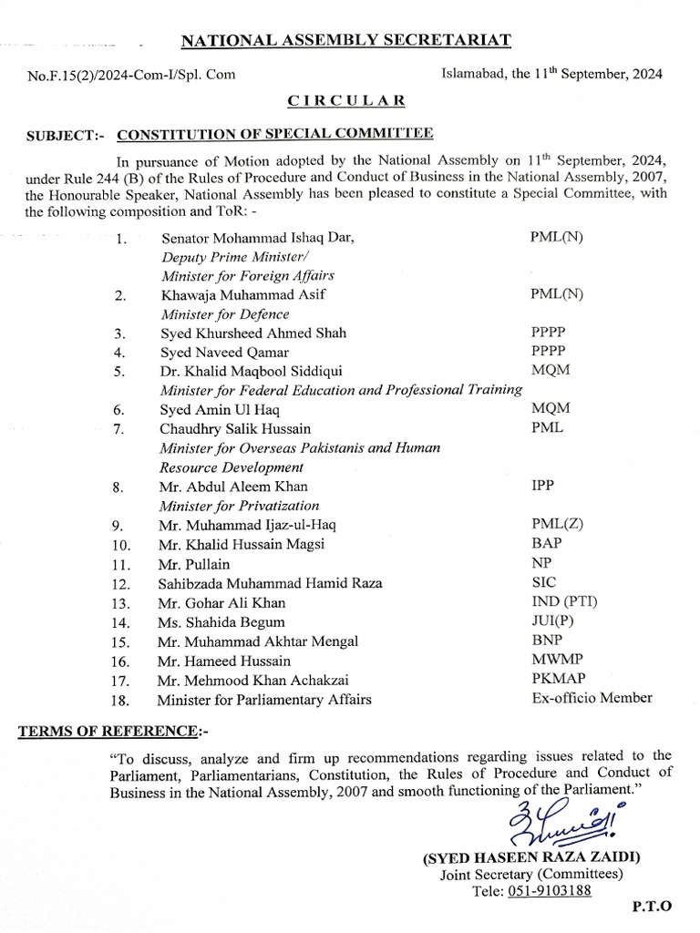 Special Committee 11sep | PDF