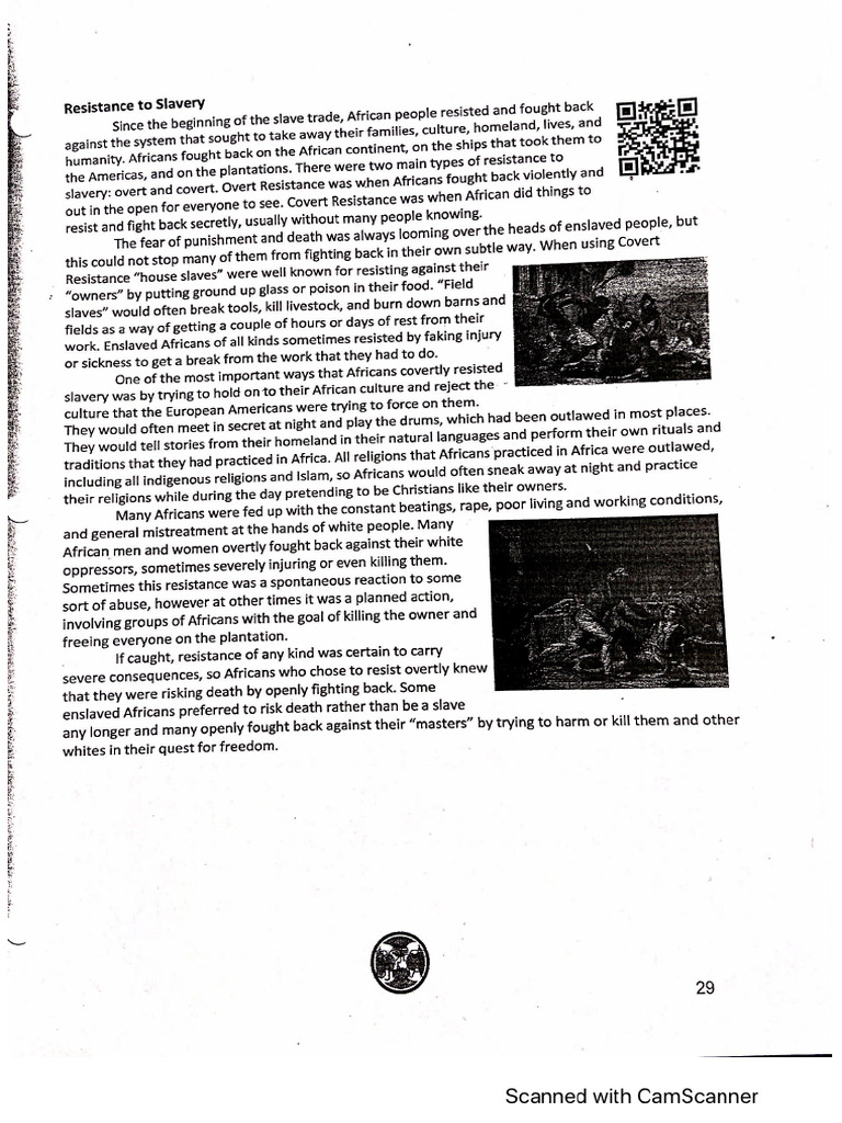 Resistance To Slavery | PDF