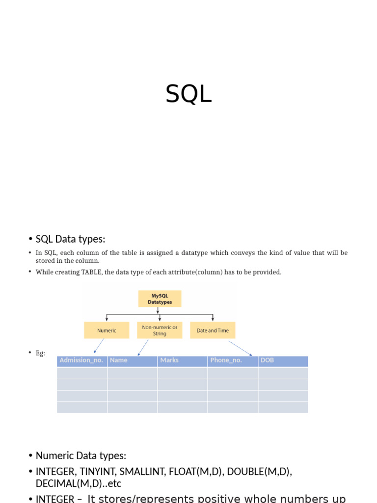 SQL 1 | PDF