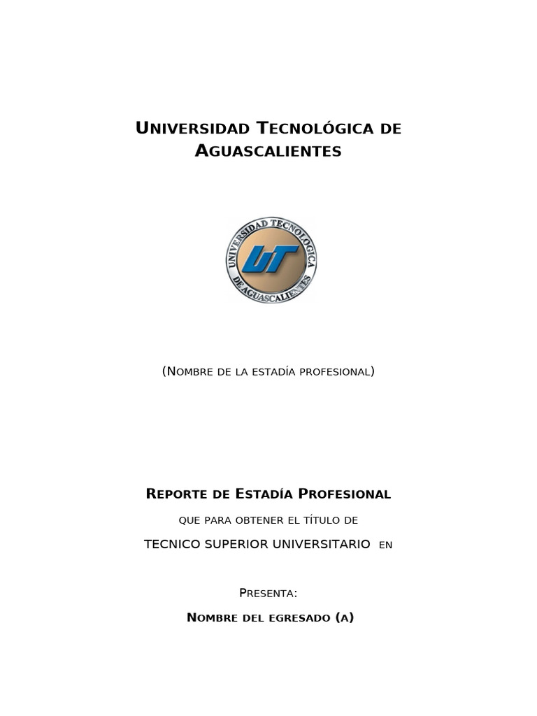 Estructura Del Reporte. | PDF