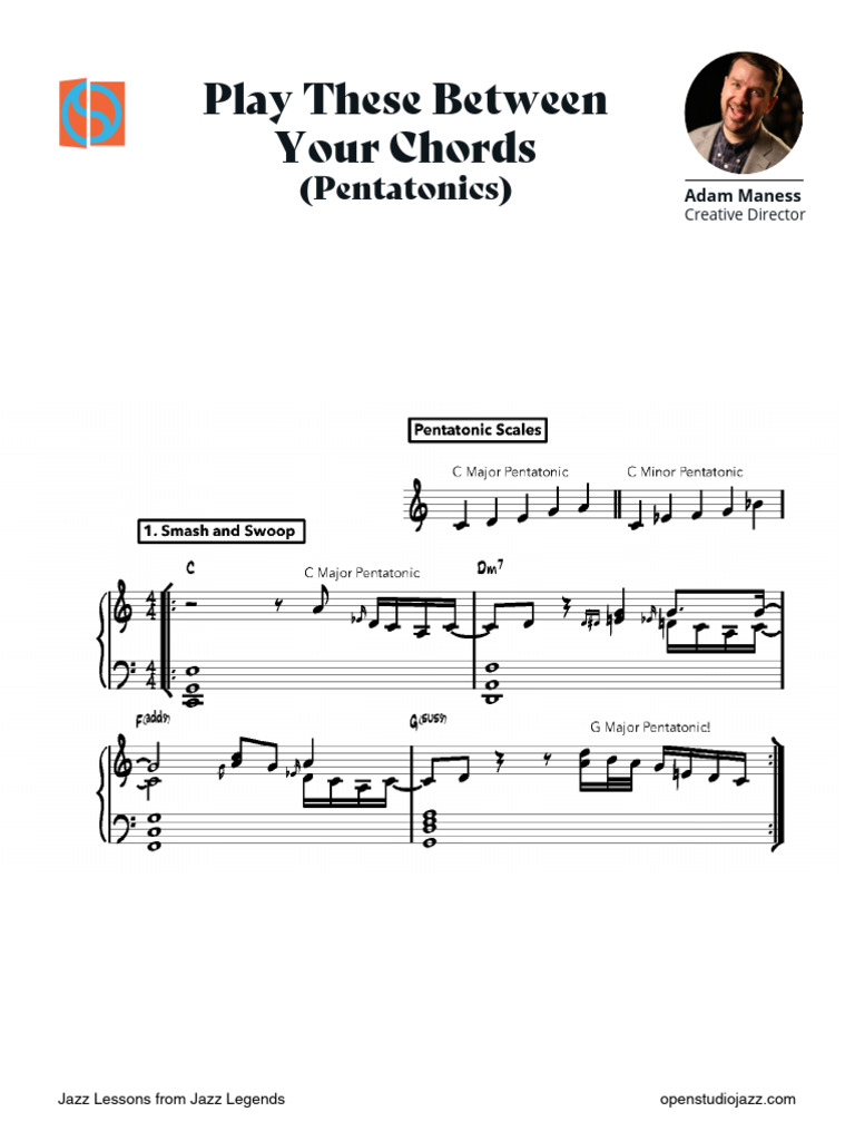 Play These Between Your Chords - Adam Maness | PDF