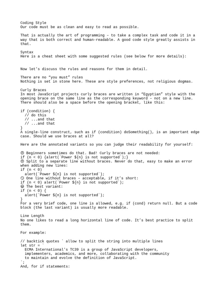 Coding Style | PDF Coding Style | PDF