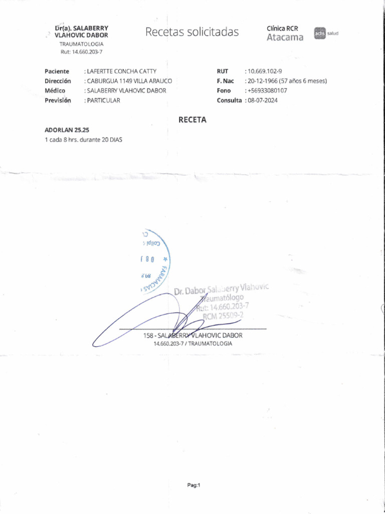 Receta Medica y Boleta - 20240721 - 0001 | PDF