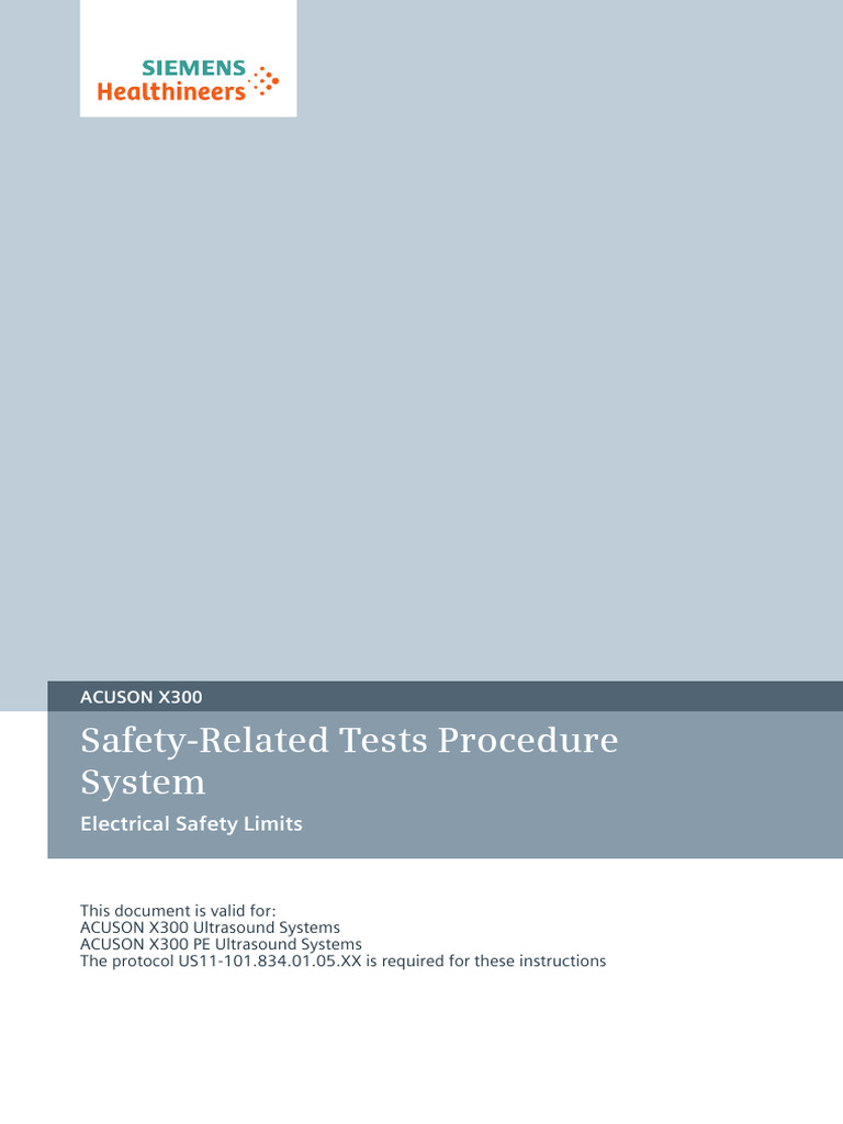 System, Electrical Safety Limits CSTD US11-300.805.01 US11-101.833.01 | PDF