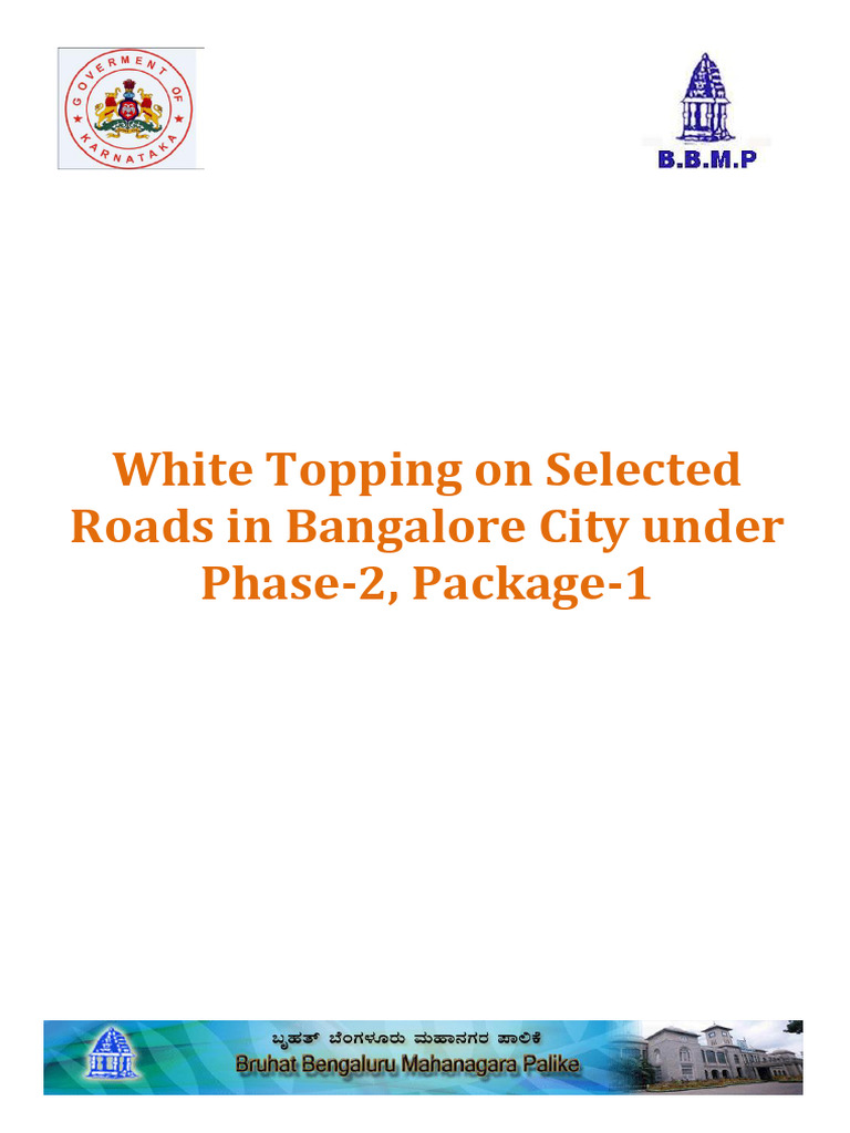 White Topping Ph-2, Pkg-1 | PDF