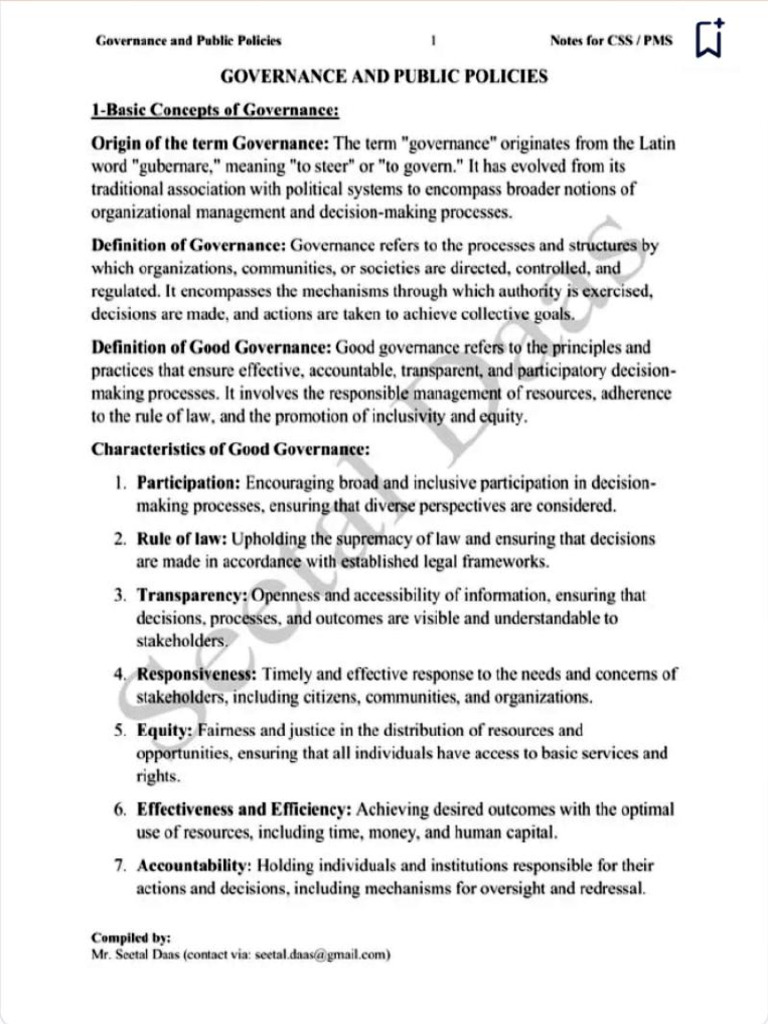 Governance And: PMS Public Policies | PDF