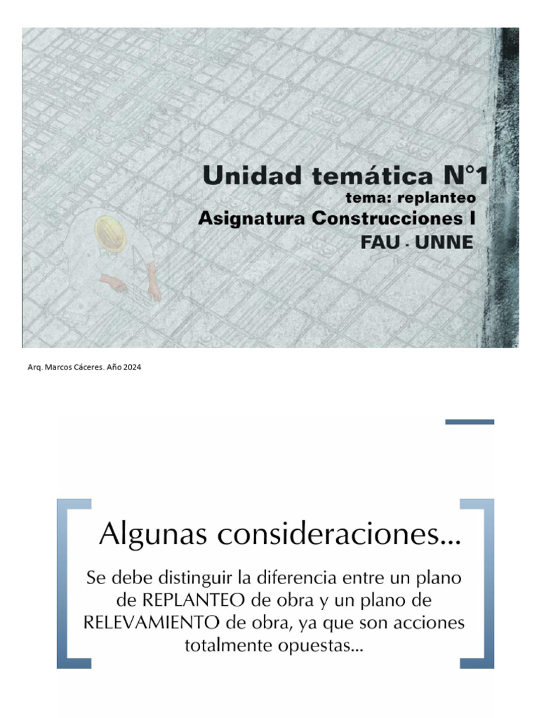 Replanteo C1. 2024 | PDF