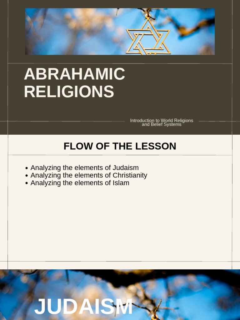Overview of Abrahamic Religions | PDF | Hebrew Bible | Torah