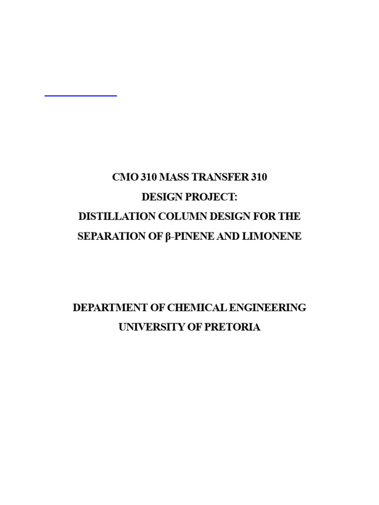 Column Design Advice | PDF | Distillation | Continuum Mechanics