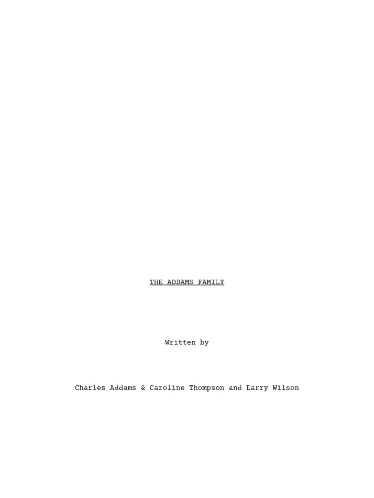 The Addams Family | PDF