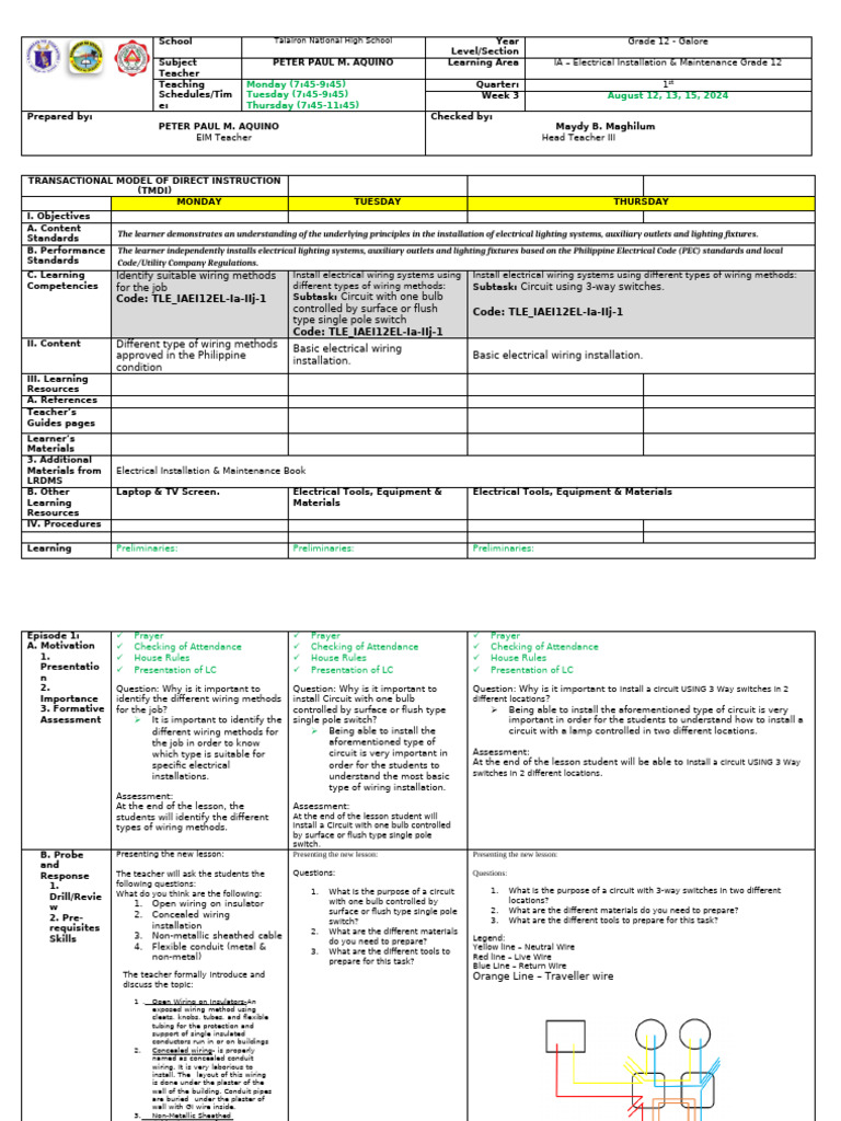 DLL Grade 12 - Week 3 | PDF