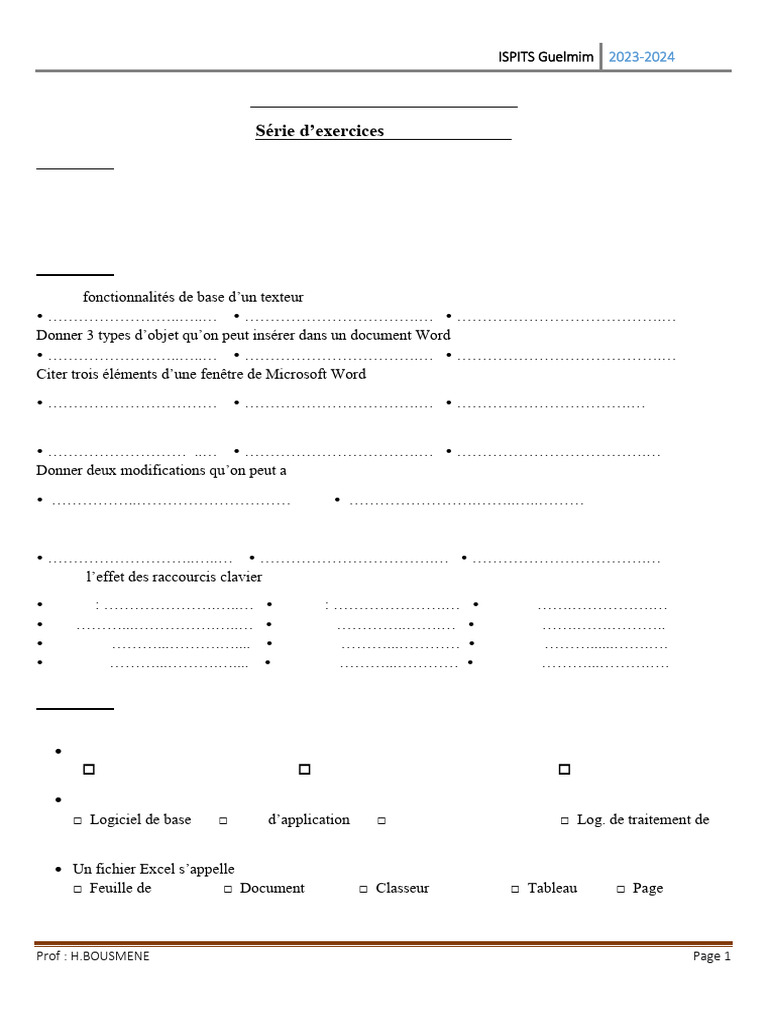 Série D'exercices (Avec Solution) | PDF