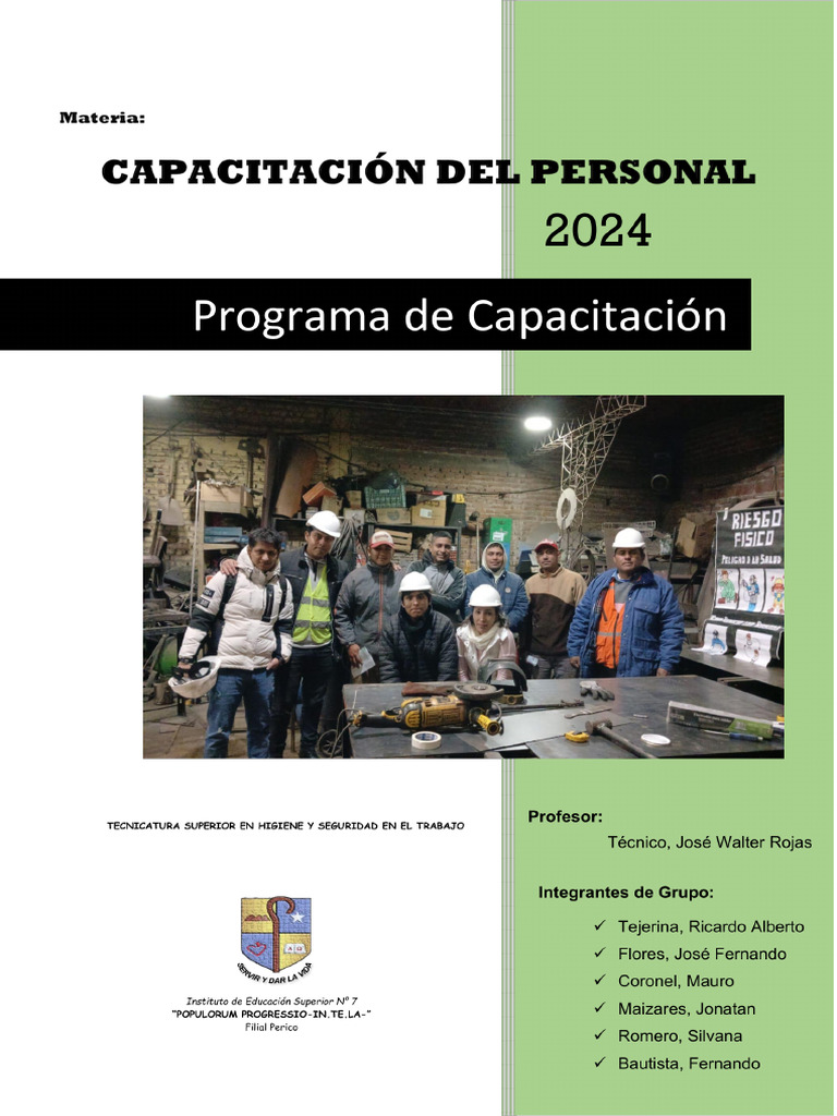 Programa de Capacitacion 2024 | PDF
