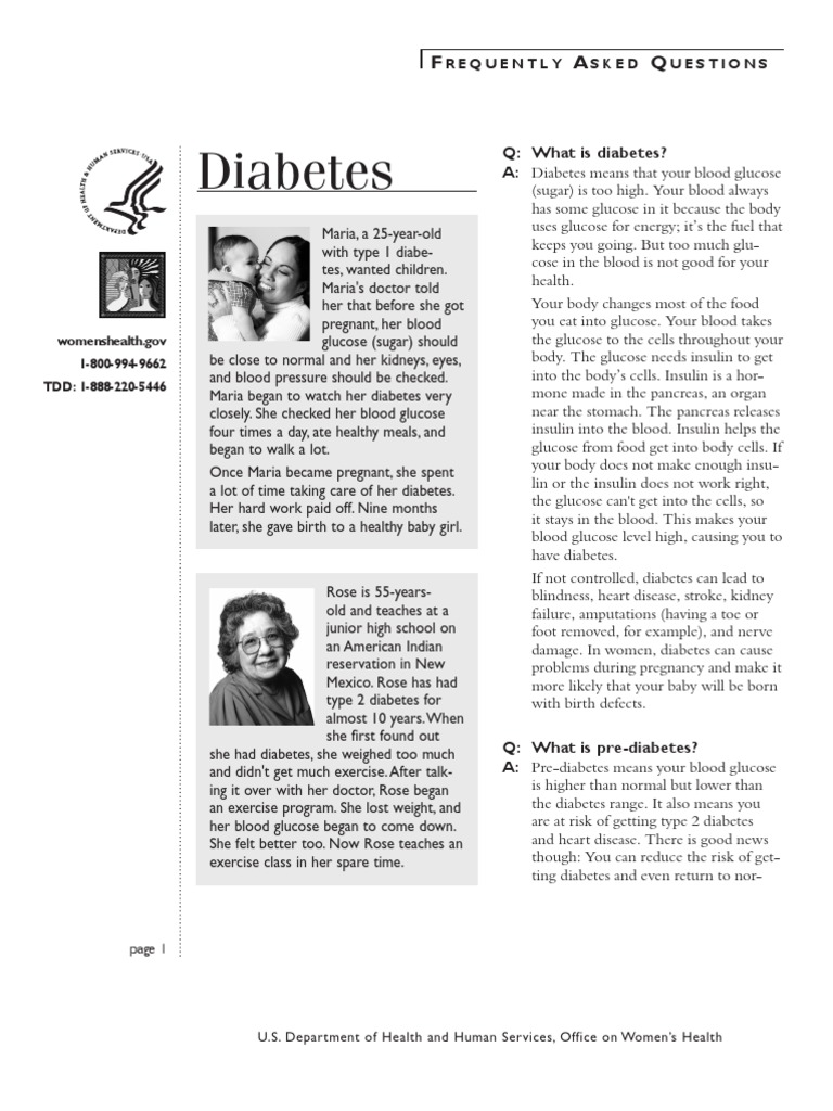 Diabetes - Frequently Asked Questions | PDF | Diabetes Mellitus Type 2 ... Diabetes - Frequently Asked Questions | PDF | Diabetes Mellitus Type 2 ...