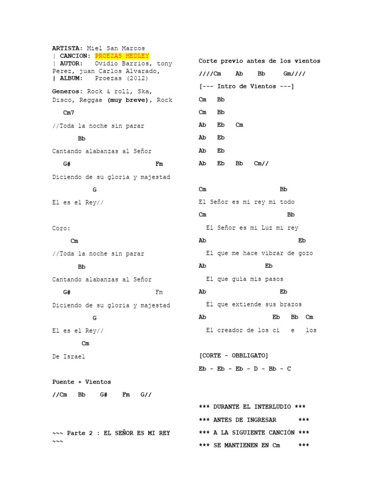 Medley Proezas | PDF