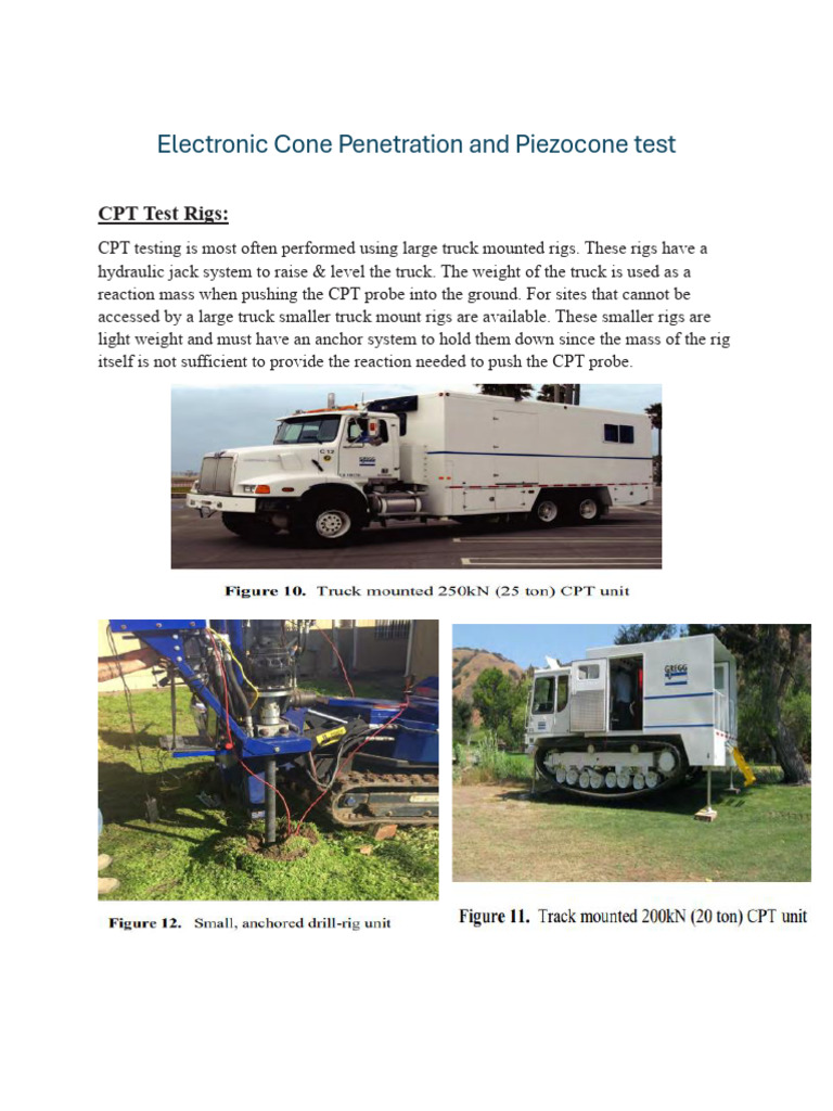 Electronic Cone Penertration Test-ASTM-d5778-07 | PDF