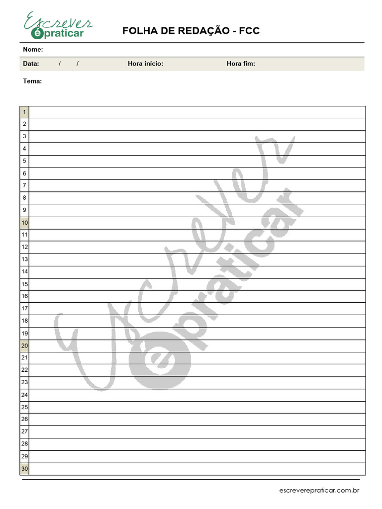 Redacao Estilo FCC | PDF